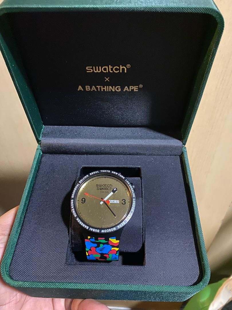 Swatch x A Bathing Ape, Luxury, Watches on Carousell