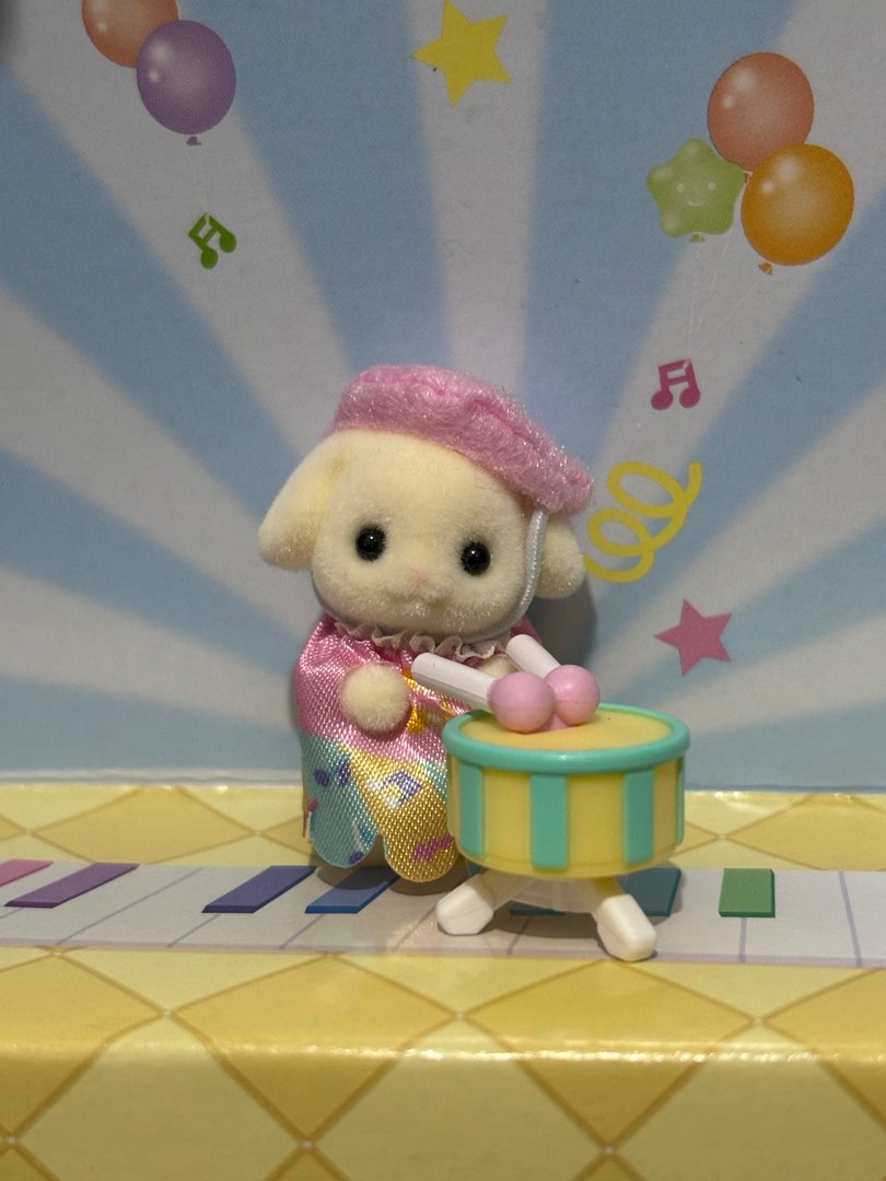 Sylvanian Families Music Band Nursery flora rabbit costume and drum ...