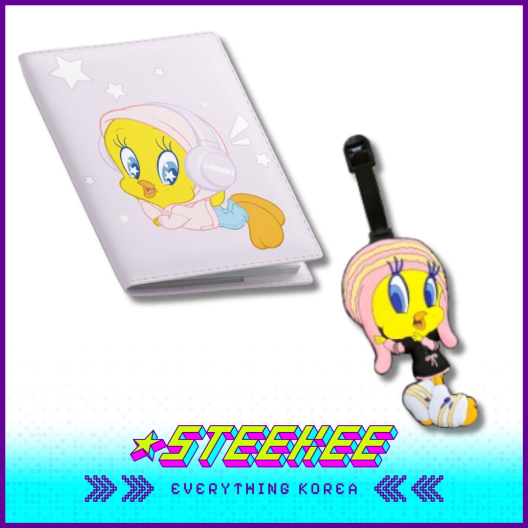 The Winning IU Official MD Tweety Travel Set Passport Cover Luggage Tag ...