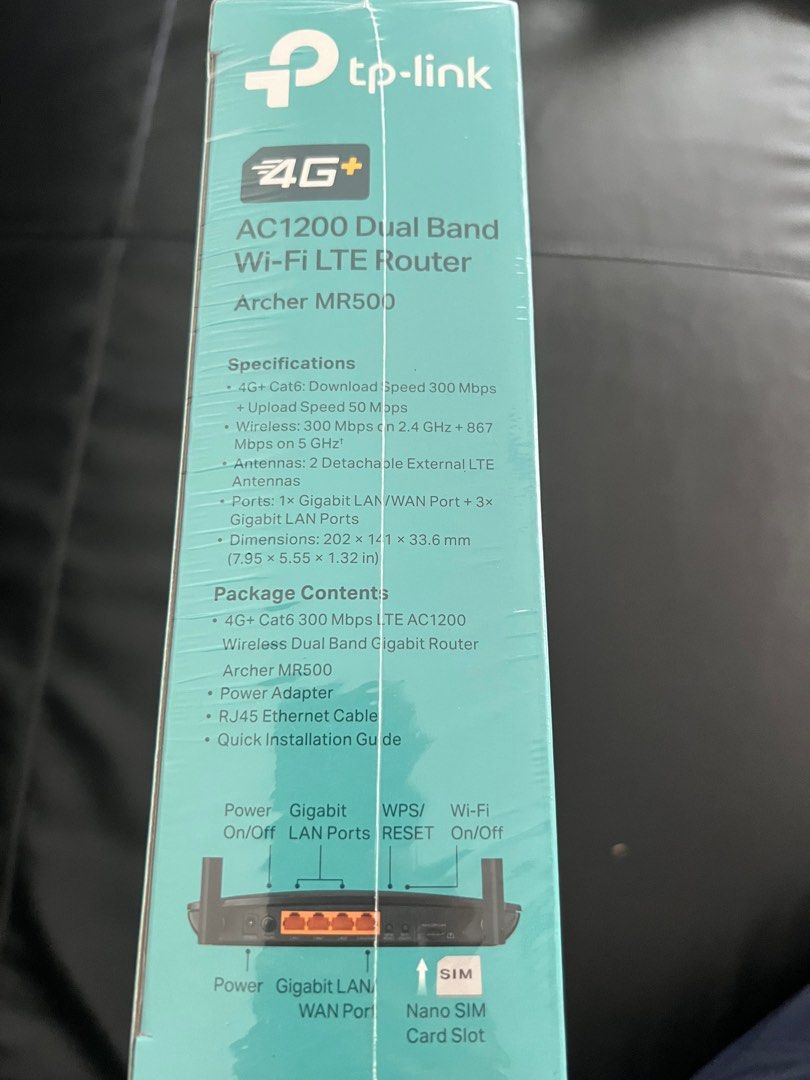 Tplink ARCHER MR500 4G+ CAT6 AC1200 WIRELESS DUALBAND GIGABIT ROUTER ...