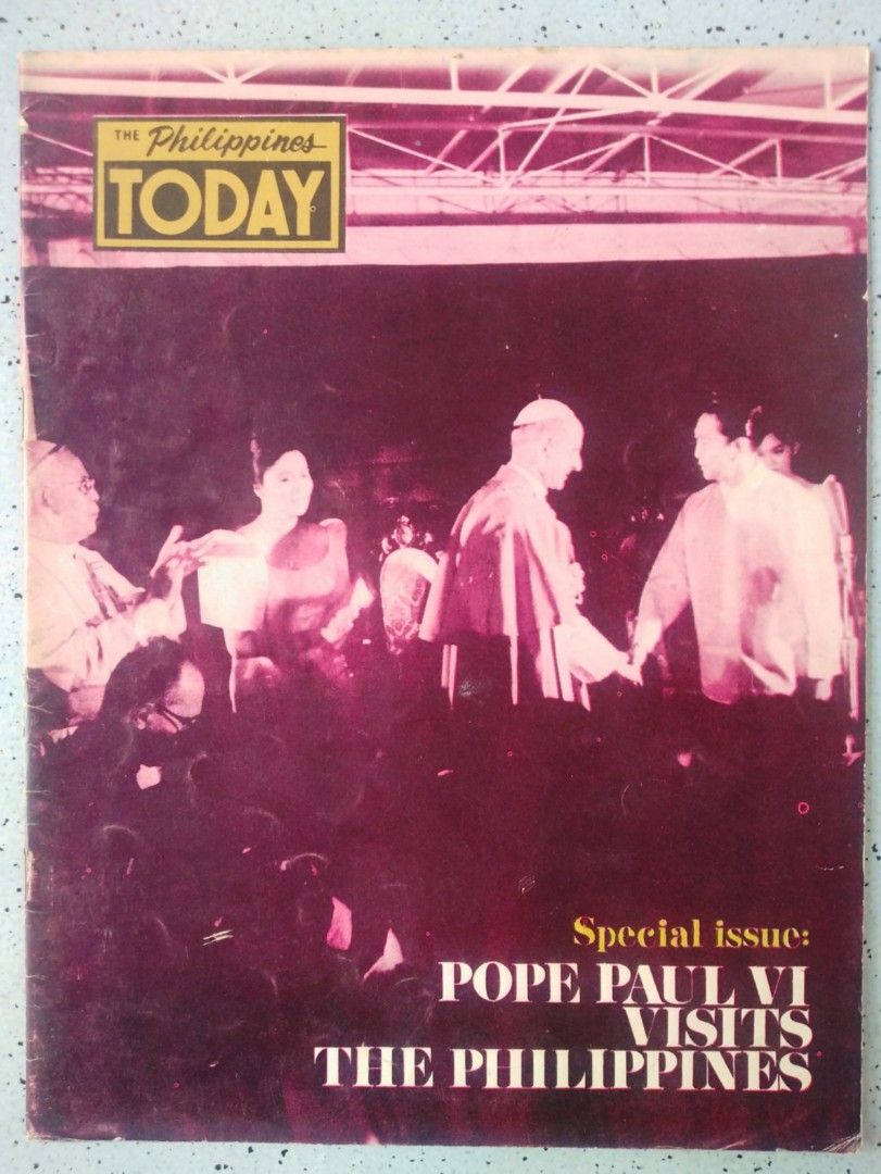 (ULTIMATE RARE) 1970 The Philippines Today Magazine, Pope Paul VI ...