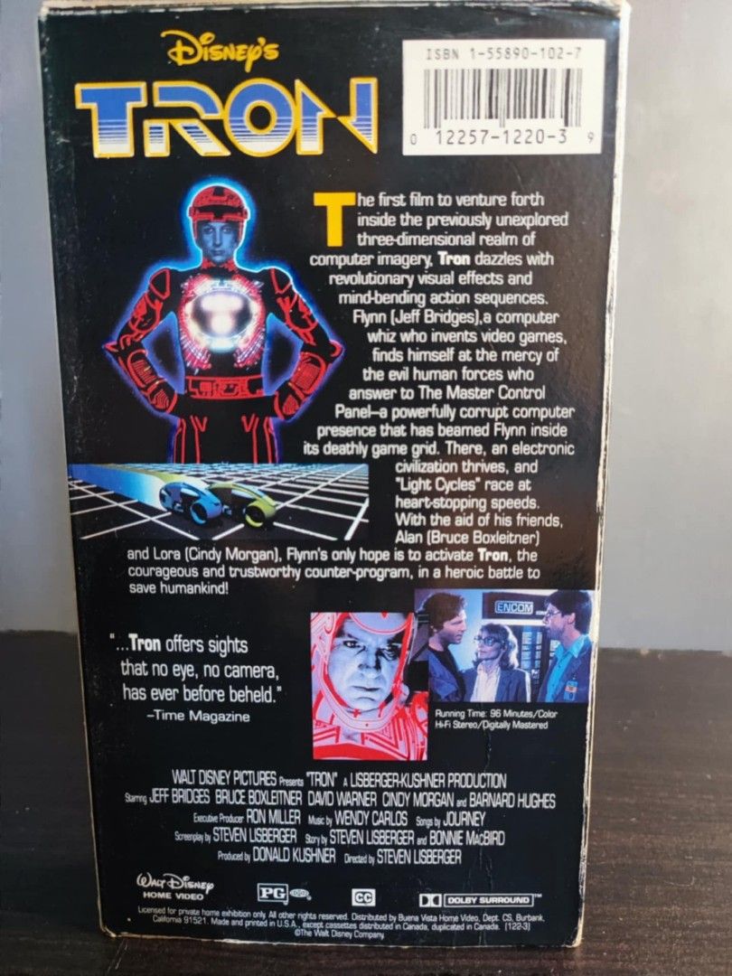 VHS Tapes Disney Tron, Hobbies & Toys, Memorabilia & Collectibles ...