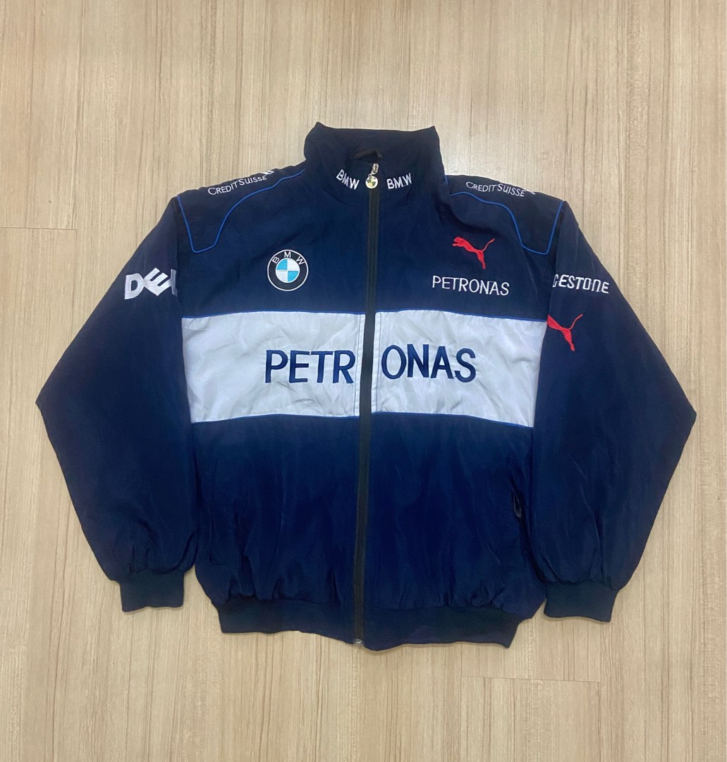 Vintage BMW Petronas F1 Bomber Jacket, Men's Fashion, Coats, Jackets ...