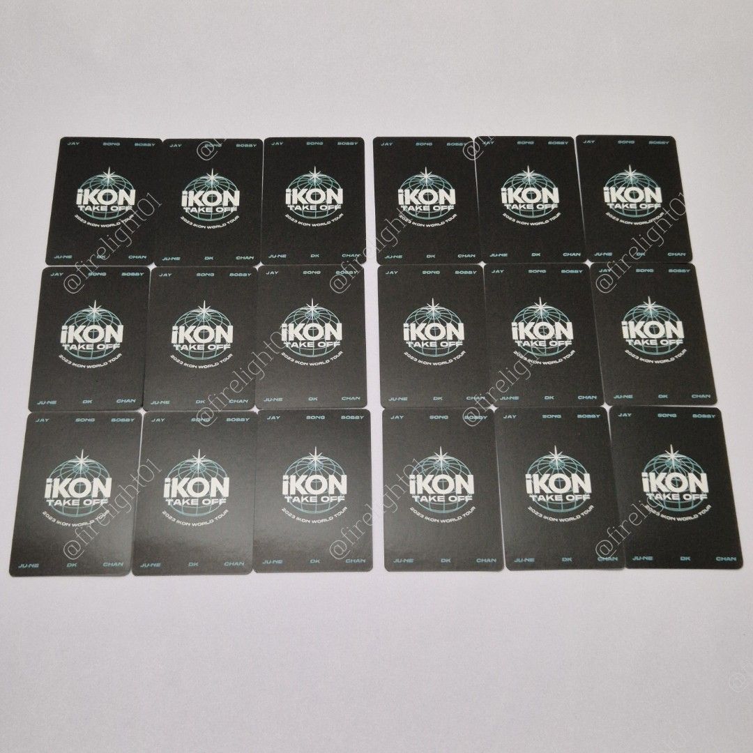 WTS iKON 2023 WORLD TOUR TAKE OFF OFFICIAL TRADING CARD PHOTOCARD PC ...