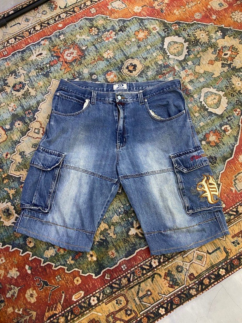 Y2K Piko Jorts Denim Pants, Men's Fashion, Activewear on Carousell