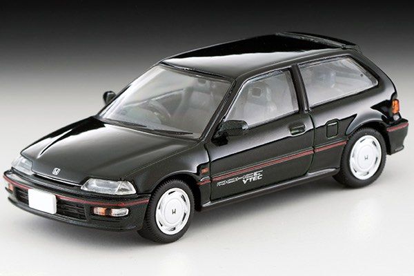 全新 日本版 Tomy Tomica Tomytec Limited Vintage Neo LV-N182a 本田 思域 Honda CIVIC SiRII 墨綠色, 興趣及遊戲, 玩具 ...