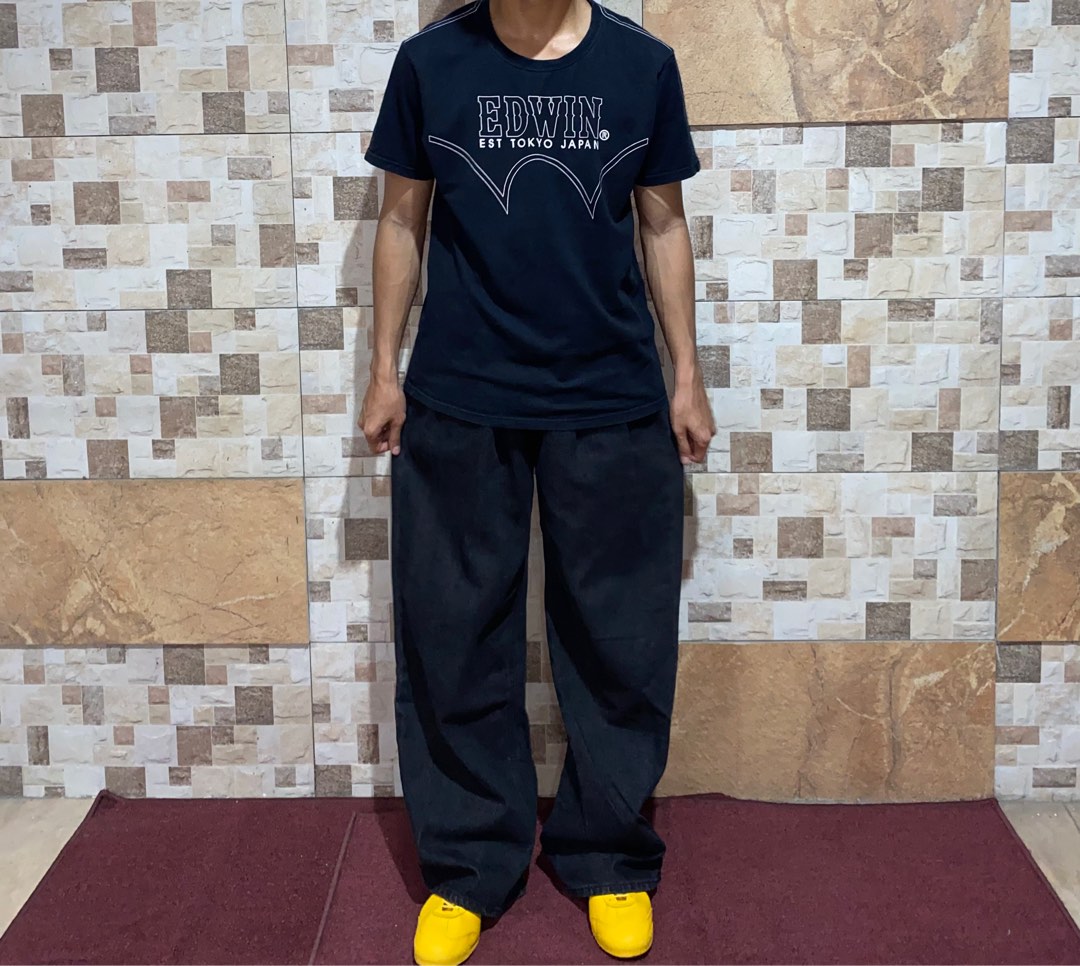 ACRO BLACK GODZILLA PANTS, Men's Fashion, Bottoms, Jeans on Carousell