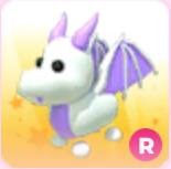 Adopt me pet lavender dragon, Hobbies & Toys, Toys & Games on Carousell