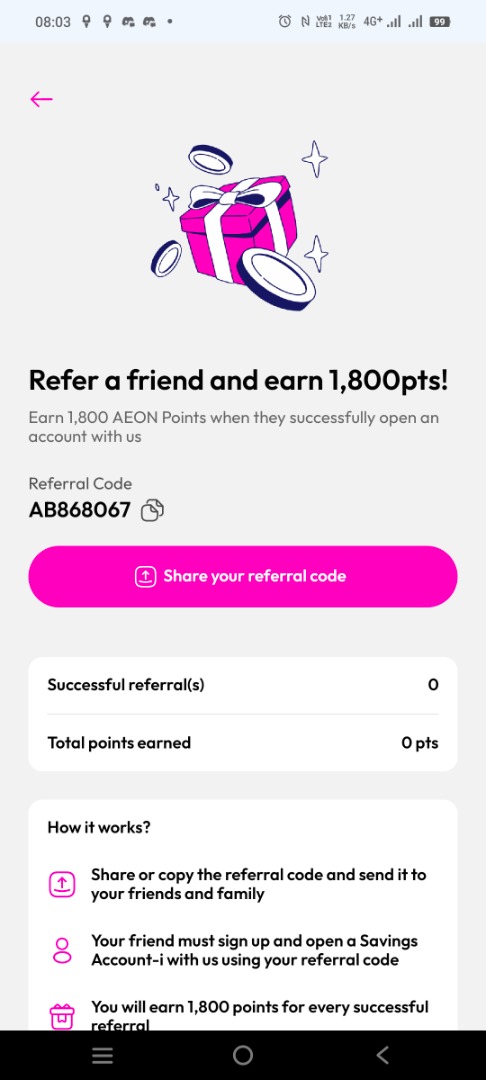 AEON Bank Referral Code (Free 1800 Points), Tickets & Vouchers ...