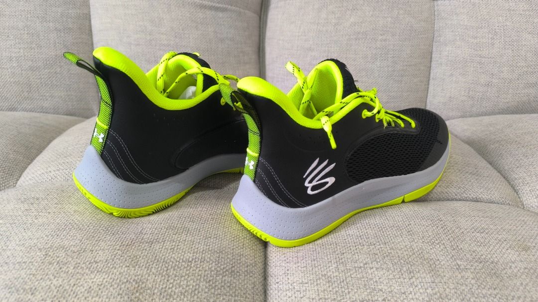 Authentic Under Armour Steph Curry 3Z6 Black Mens Basketball Sneakers ...
