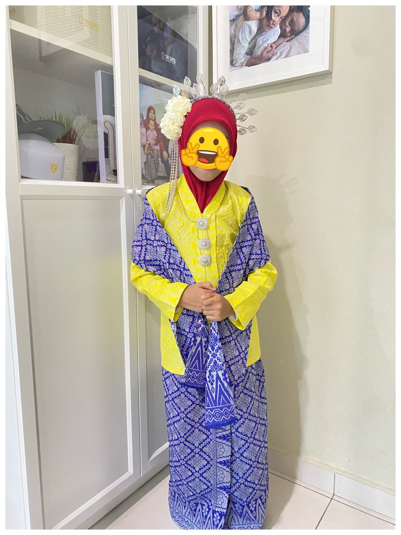 Baju tema Merdeka, songket Kebaya (Kids), Women's Fashion, Muslimah ...