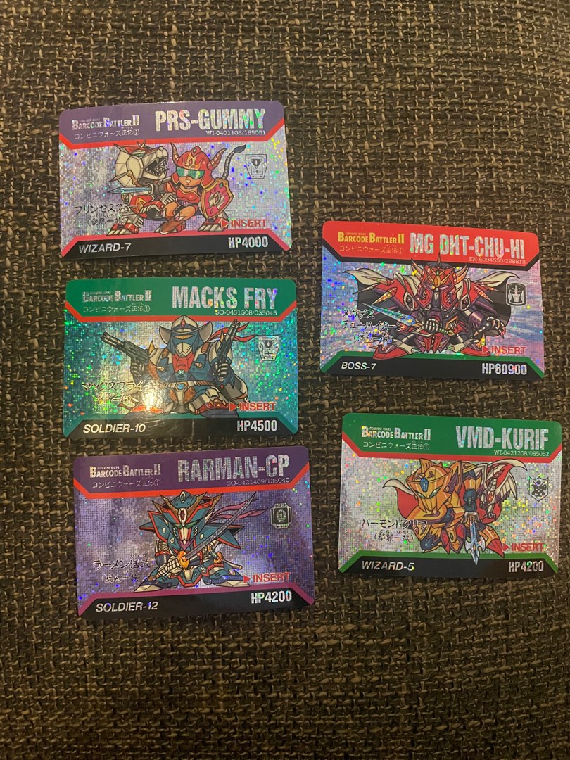 Barcode battler cards conveni wars gundam voltes mazinger vintage ...