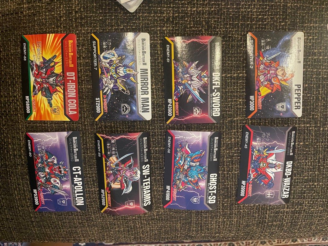 Barcode battler cards conveni wars gundam voltes mazinger vintage ...