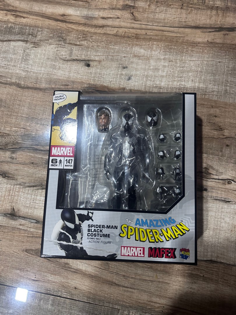 BIB Medicom MAFEX No. 147 Black Suit/Costume/Symbiote Spider-Man ...