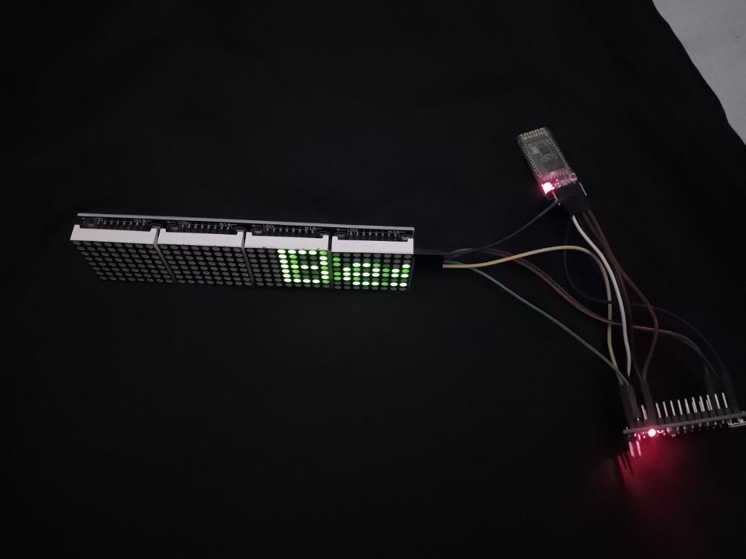 Bluetooth Scrolling Text Led Matrix With Arduino And Hc 05 Wireless