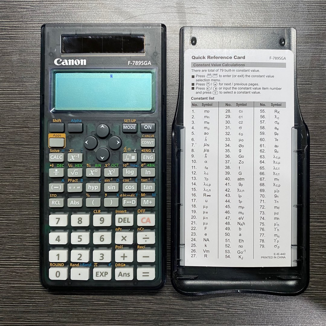 Canon F-789SGA Scientific Calculator (PRC Approved), Computers & Tech ...