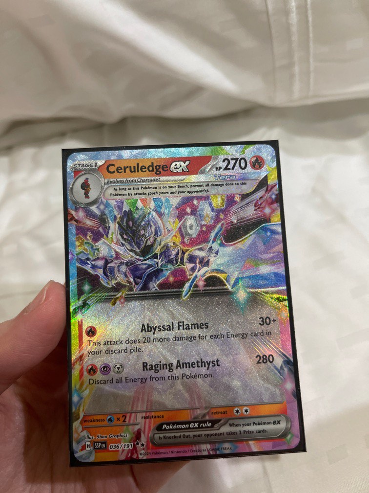 Ceruledge EX Pokemon card, Hobbies & Toys, Toys & Games on Carousell