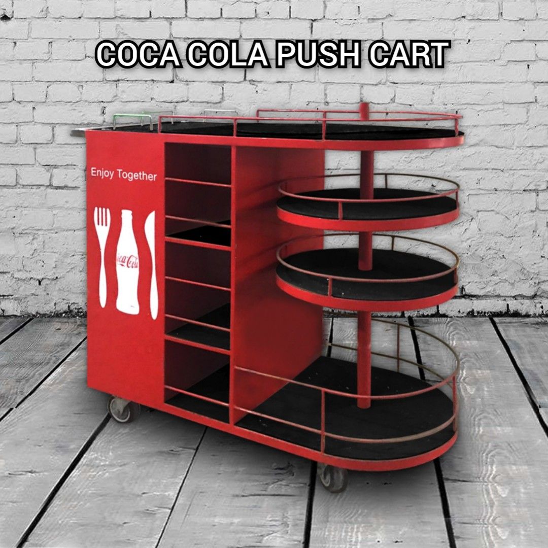 Coca Cola Push Cart, Furniture & Home Living, Home Improvement ...