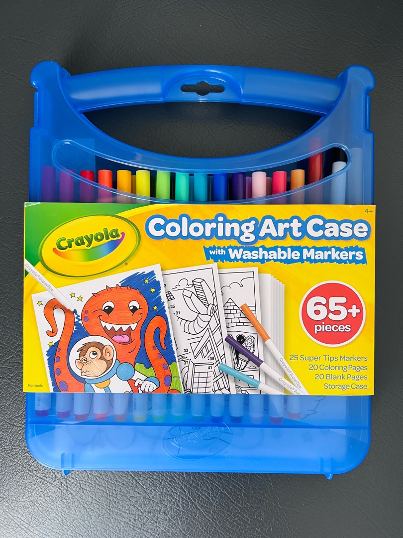 Crayola Coloring Art Case with Washable Markers (BRAND NEW), Hobbies ...