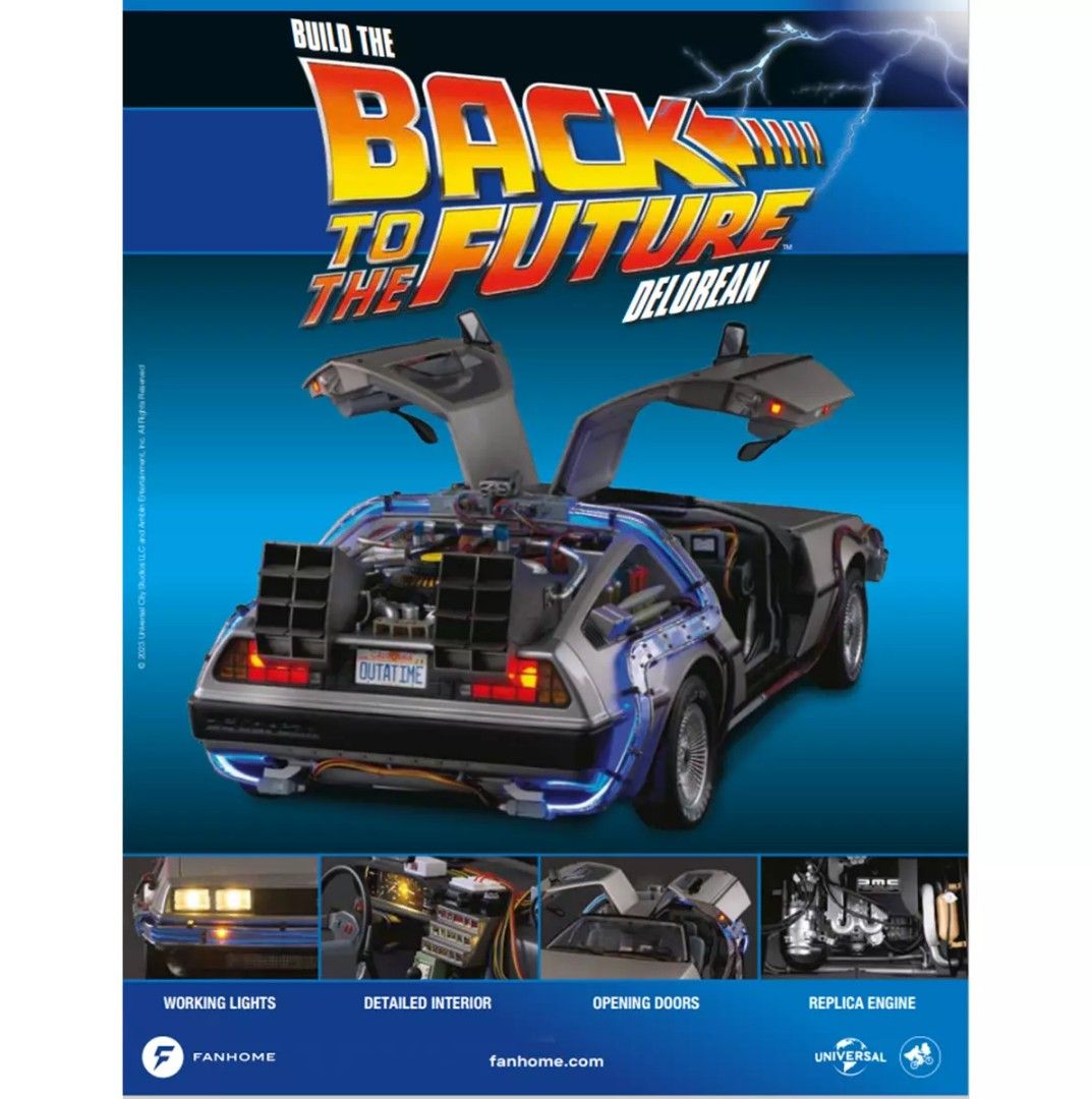 EAGLEMOSS BACK TO THE FUTURE DELOREAN BUILD COMPLETE ISSUES 1-130 1:8 ...