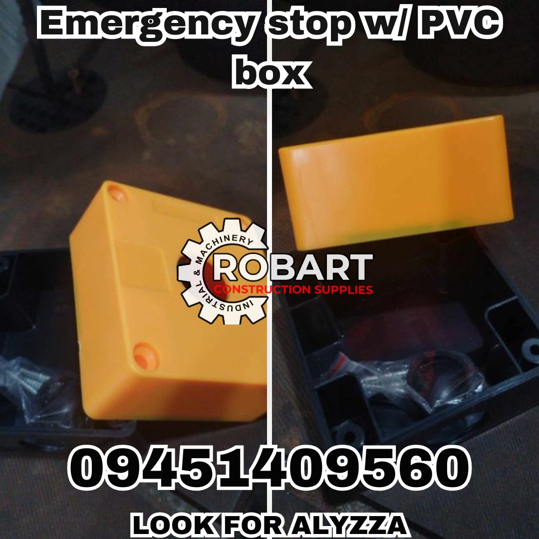Emergency stop w/ PVC box, Commercial & Industrial, Construction Tools ...