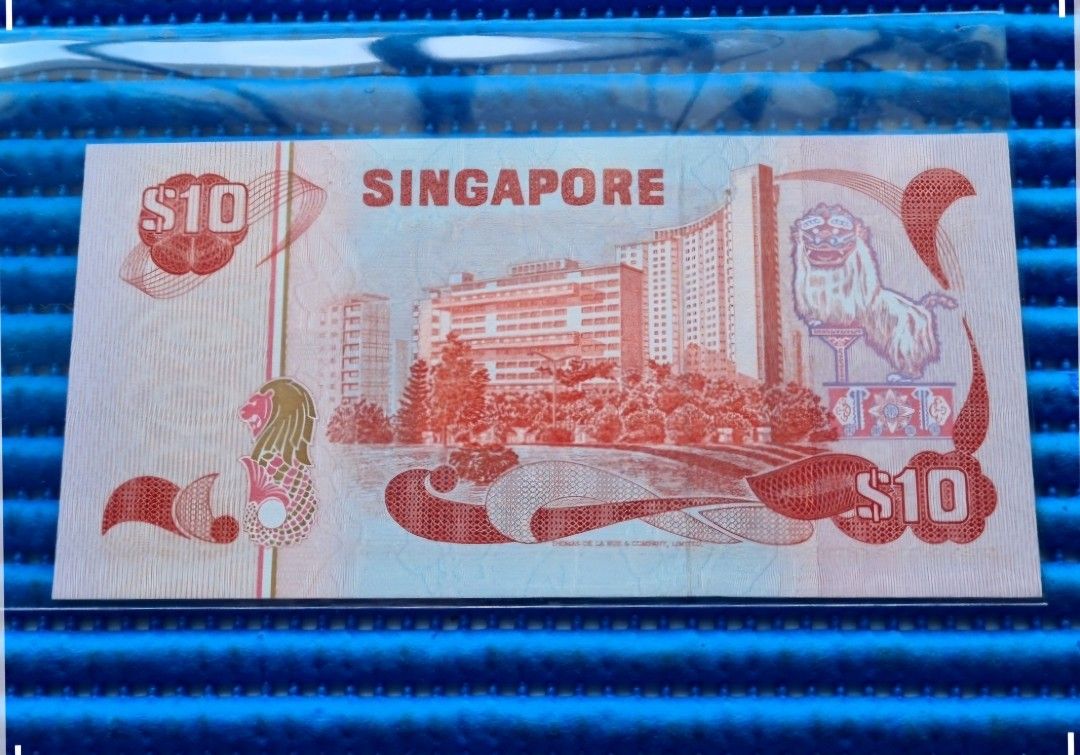 ERROR Singapore Bird Series $10 Note C/40 377677 Misalignment Error ...