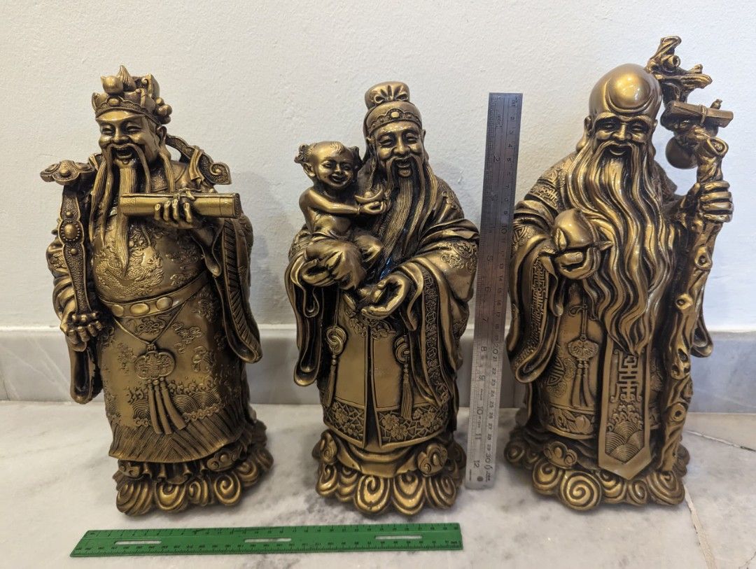 Fook Lok Sau figurines, Hobbies & Toys, Collectibles & Memorabilia ...