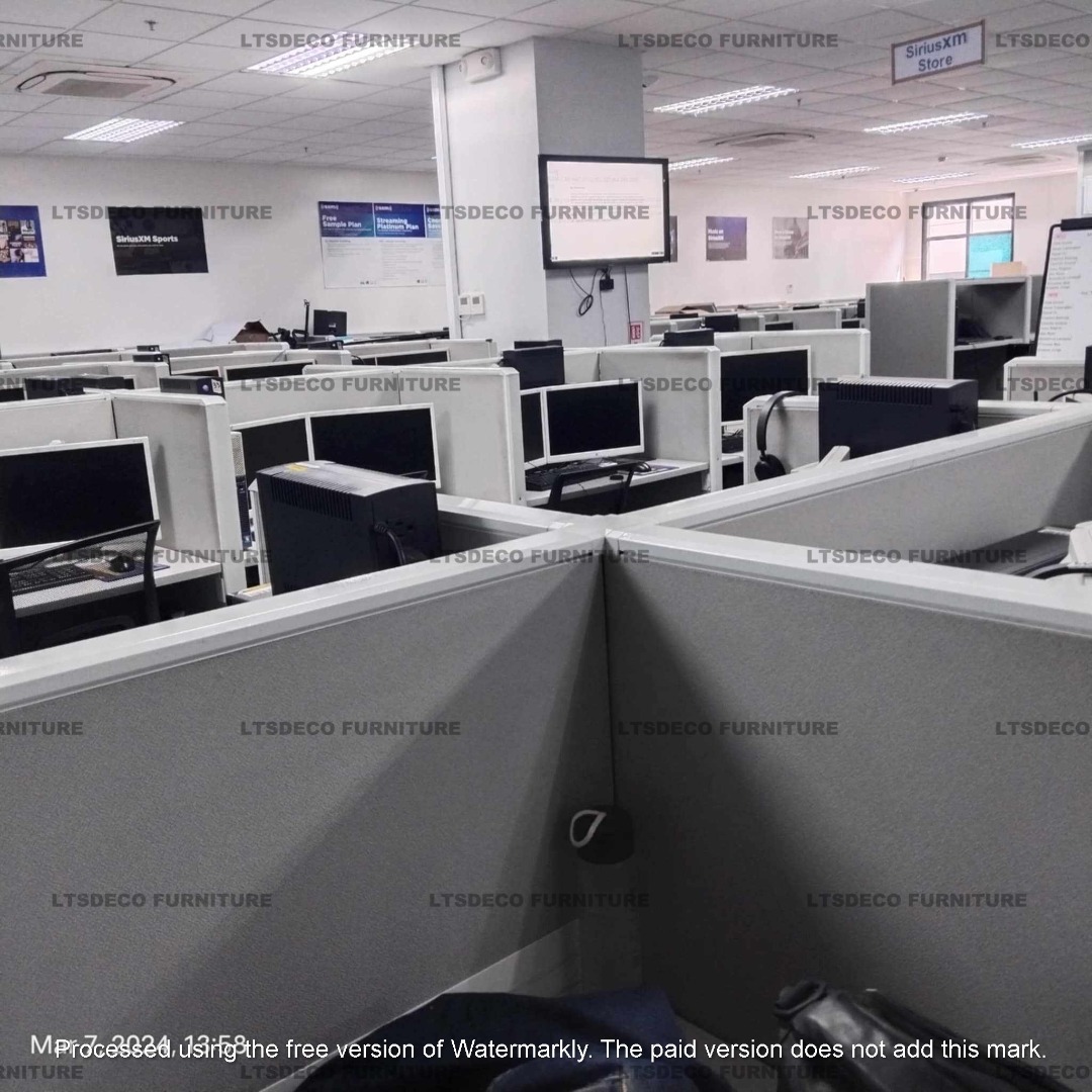 Full Fabric Workstation Cubicle \ Office Partition \ Office Furniture, Furniture & Home Living ...