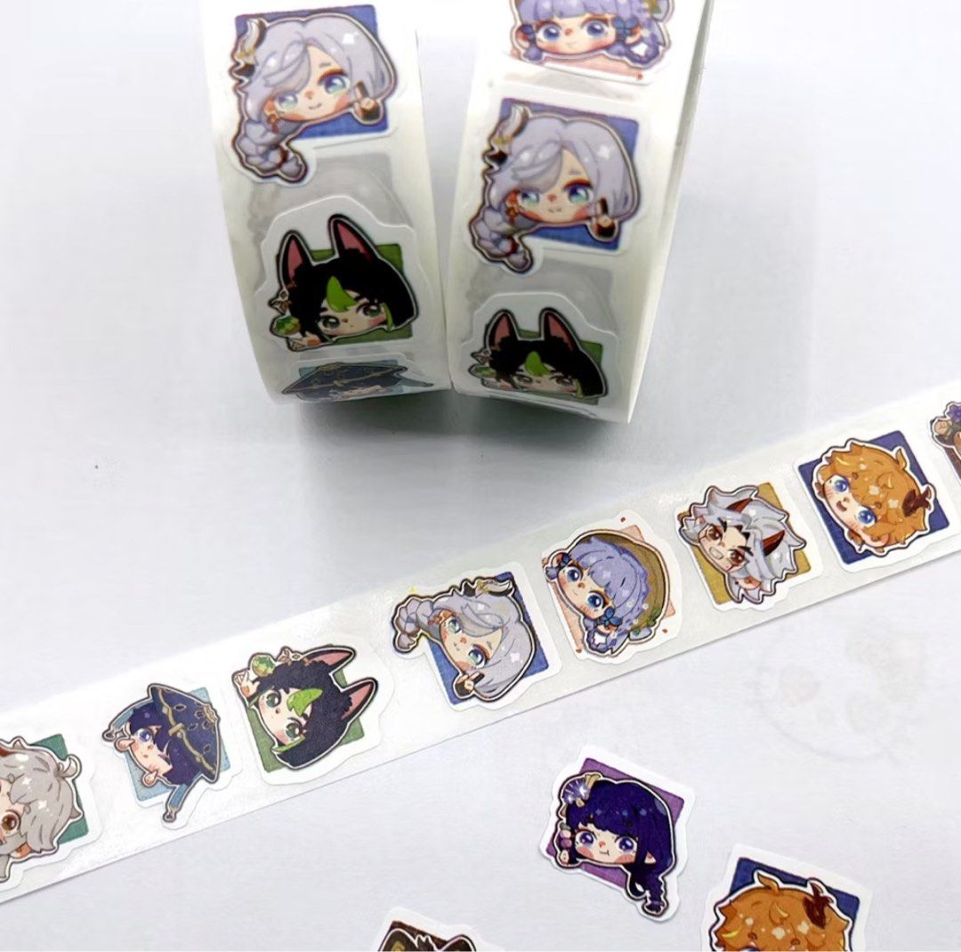 genshin impact stickers raiden shogun dehya tartaglia childe arattaki ...