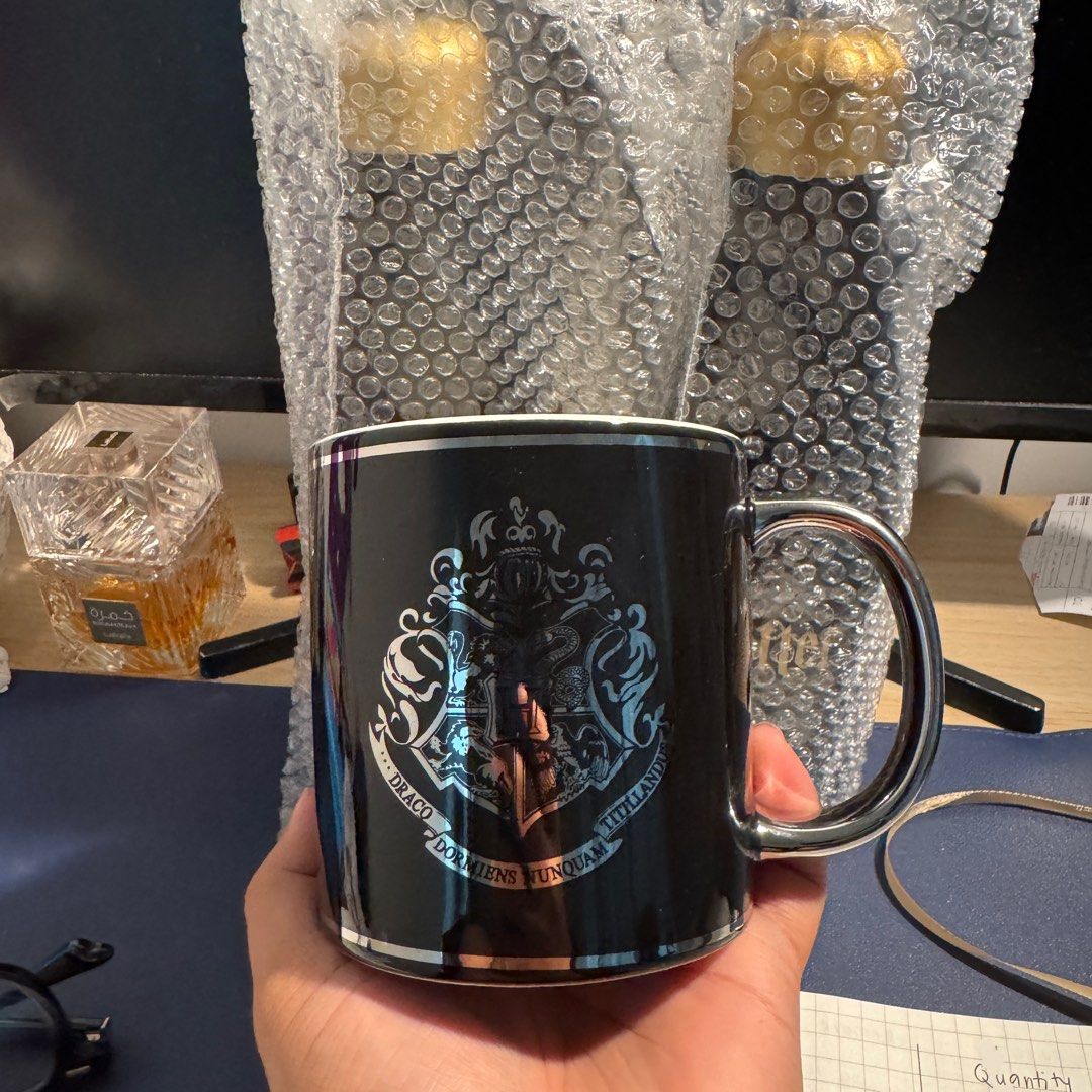 Harry Potter x Miniso Silver Mug, Hobbies & Toys, Collectibles ...