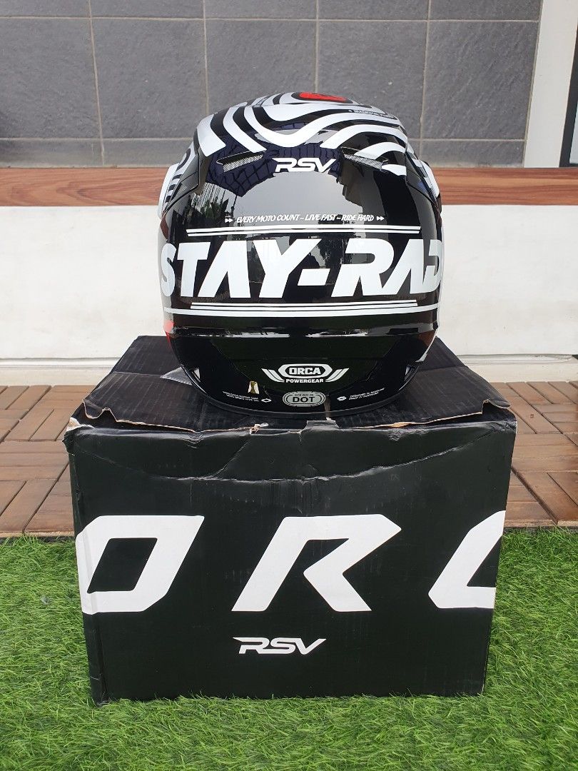 HELM MOTOCROSS ORCA RSV VORTEX ORIGINAL HELMET FULL FACE MOTOR TRAIL ...