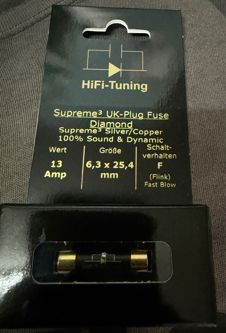 (全新)High End鑽石級Fuse 德國HI-FI TUNING DIAMOND旗艦級 Audiophile 灰士！香港三腳插頭、香港電壓 ...
