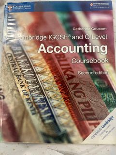 Cambridge IGCSE & O LEVEL ACCOUNTING COURSEBOOK 2nd Edition ISBN# 978-1 ...