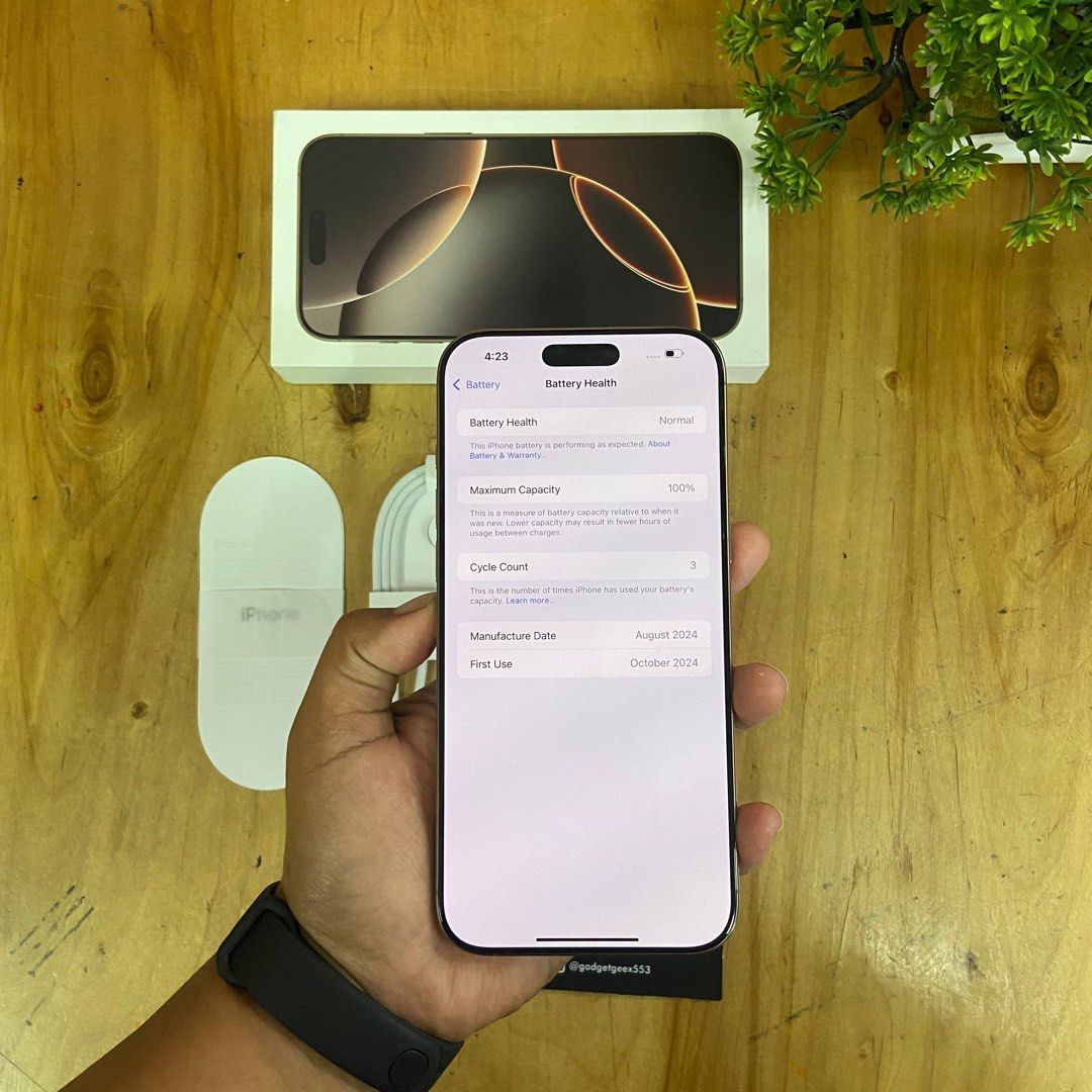 iPhone 16 Pro max 512GB Desert titanium Singapore ZP Super Like new Garansi nov 2025 Pajak resmi ...