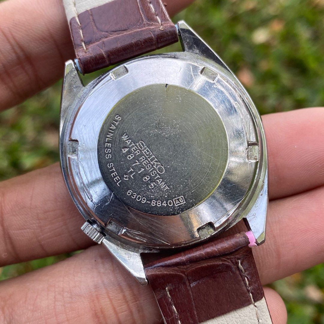 Jam tangan Seiko 5 Automatic japan original Black Dial classic vintage jadul kuno antik pria ...