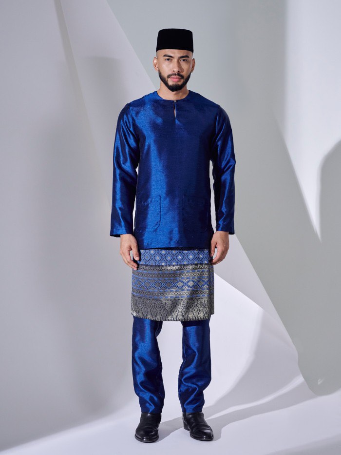 Kaufmen Baju Melayu by Jlabella Royal blue & Brick Orange, Men's ...