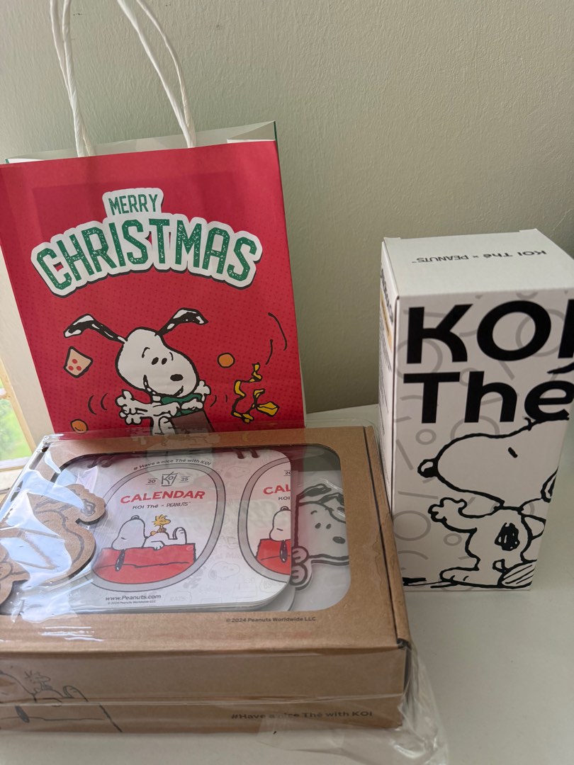 Koi x snoopy (Calender), Hobbies & Toys, Toys & Games on Carousell