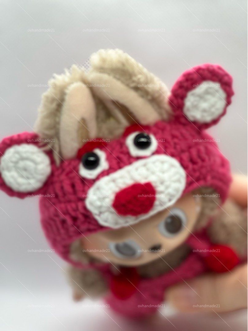 Labubu crochet clothing Lotso bear v1/v2, Hobbies & Toys, Stationery ...