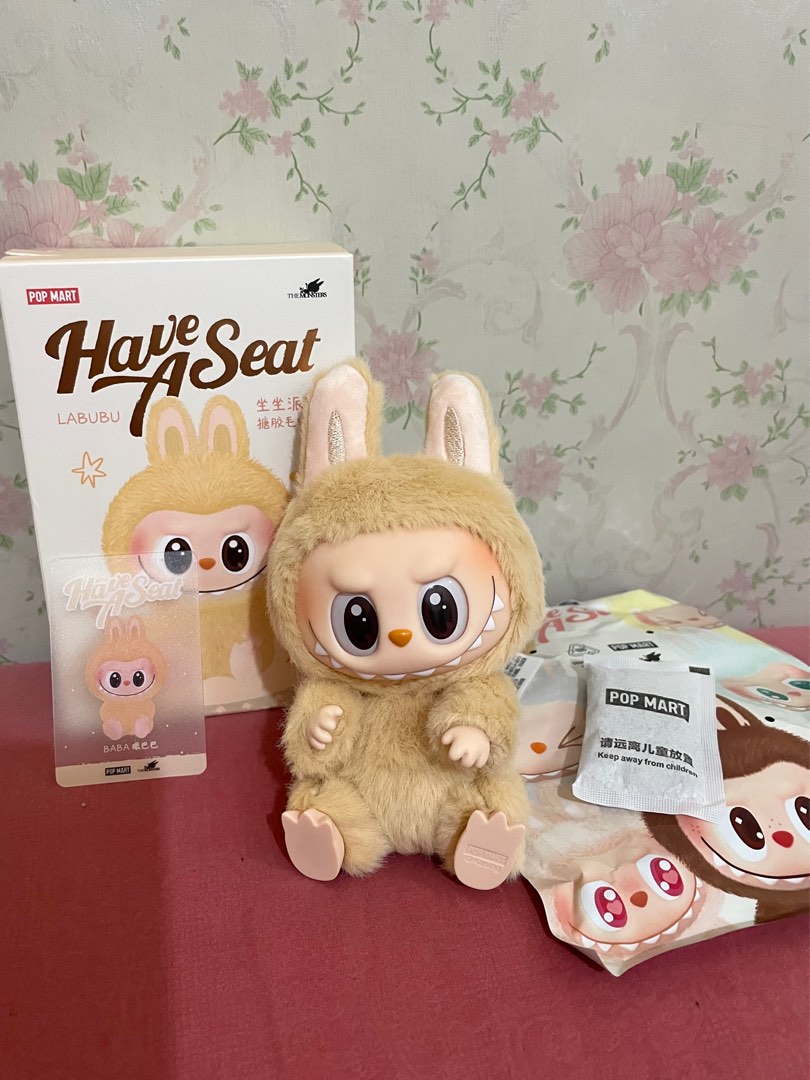 LABUBU HAVE A SEAT BABA ORIGINAL TERMURAH, Toys & Collectibles, Mainan ...