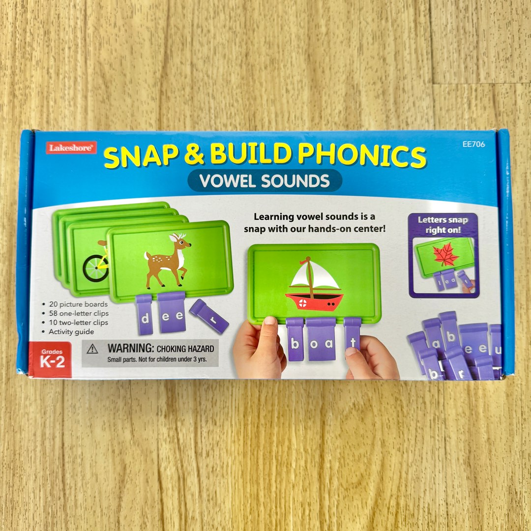 LAKESHORE Snap & Build Phonics Kinder Grade 1 2, Hobbies & Toys, Toys ...