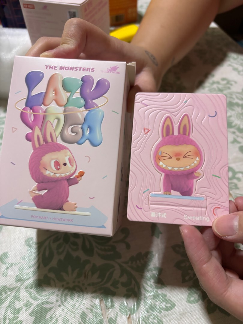 Lazy Yoga Labubu, Hobbies & Toys, Toys & Games on Carousell
