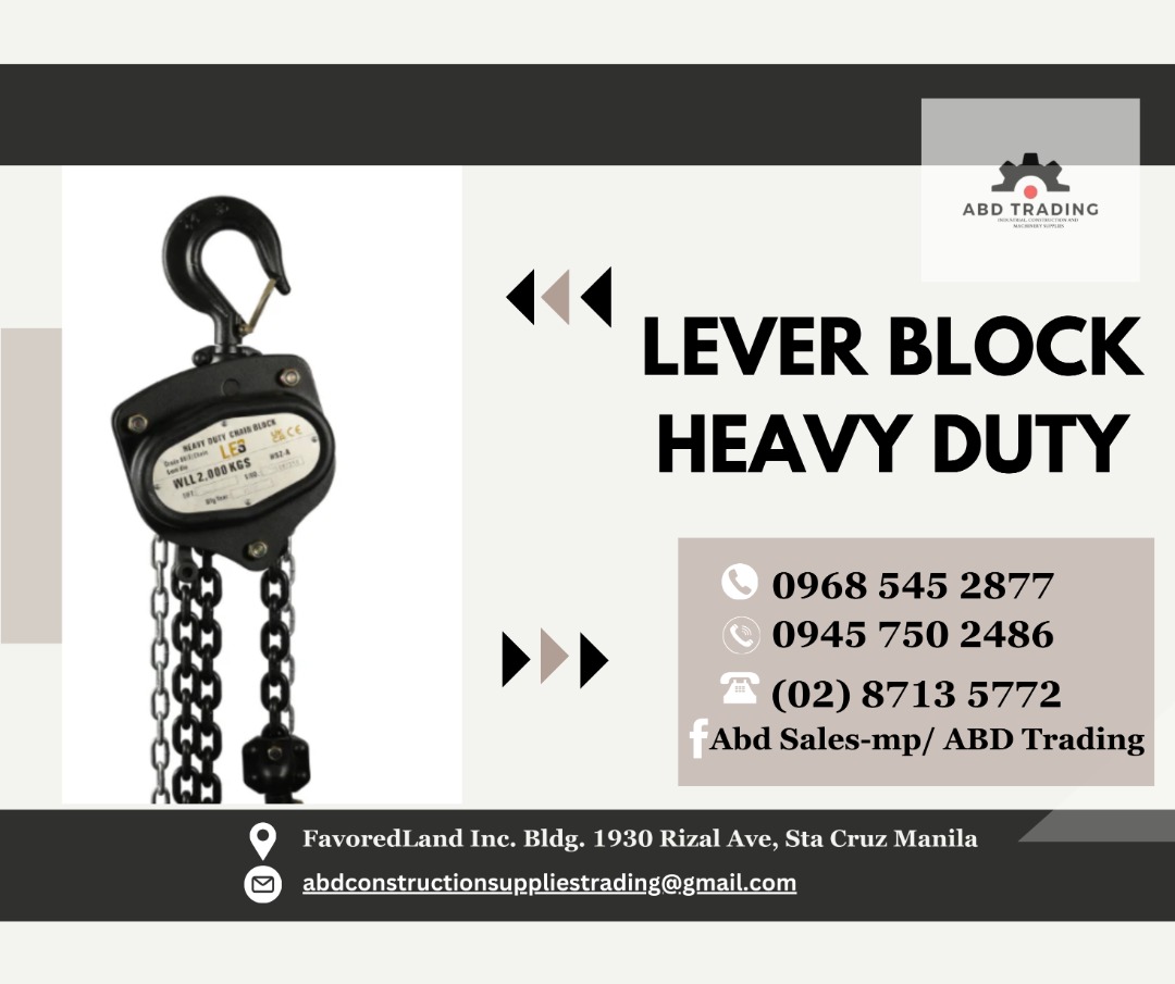 LEVER BLOCK HEAVY DUTY, Commercial & Industrial, Construction Tools ...