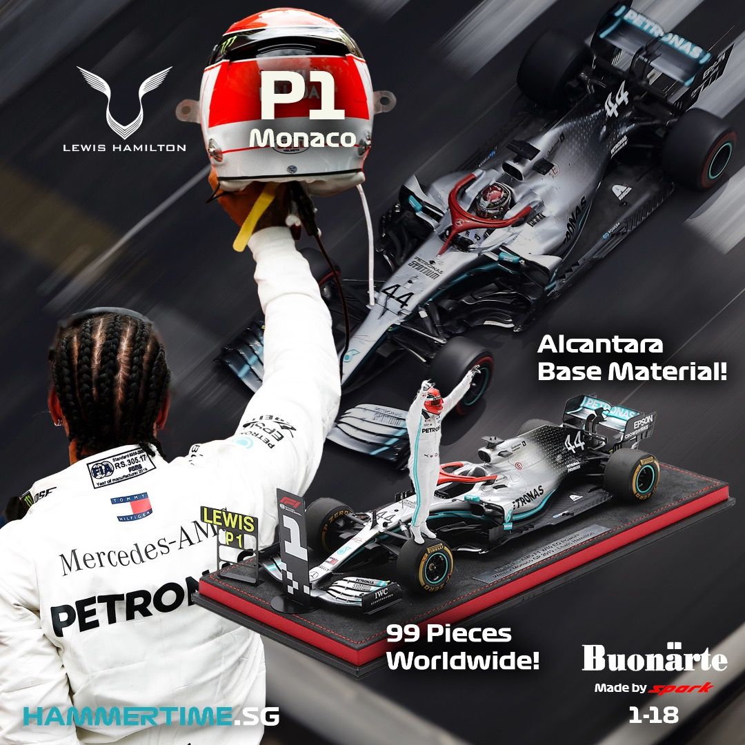 Lewis Hamilton 2019 Monaco GP Winner Mercedes-AMG W10 1/18 scale F1 ...
