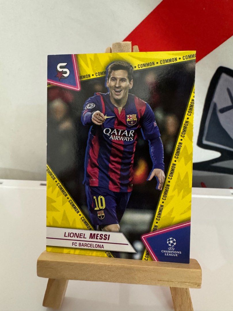 Lionel Messi - Topps UCC Superstars Legend Barcelona Card, Hobbies ...