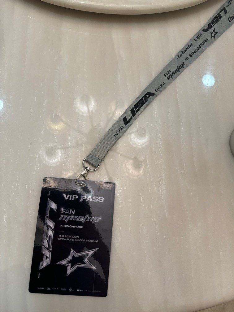LISA Fan Meet Singapore Lanyard, Hobbies & Toys, Memorabilia ...