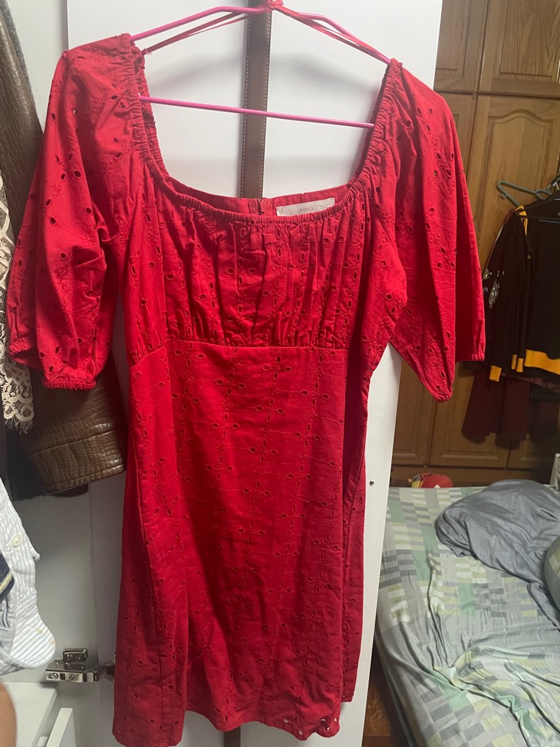 Mango Red dress, Women's Fashion, Dresses & Sets, Dresses on Carousell