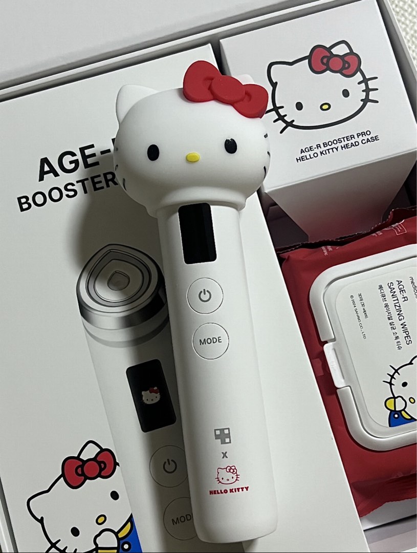 韓國直送Medicube booster pro hello kitty限定阪, 美容＆個人護理, 健康及美容 - 皮膚護理, 面部 - 面部 ...