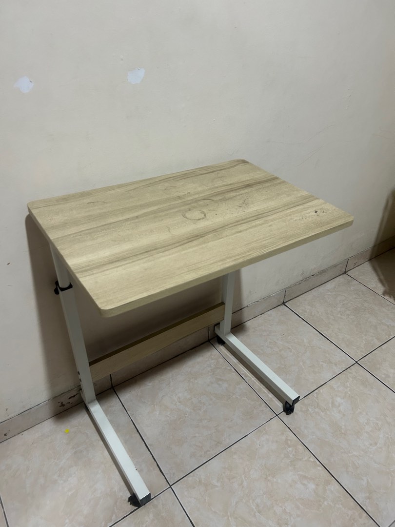 Meja belajar kerja laptop gaming kasir kantor portable kayu dorong roda ...