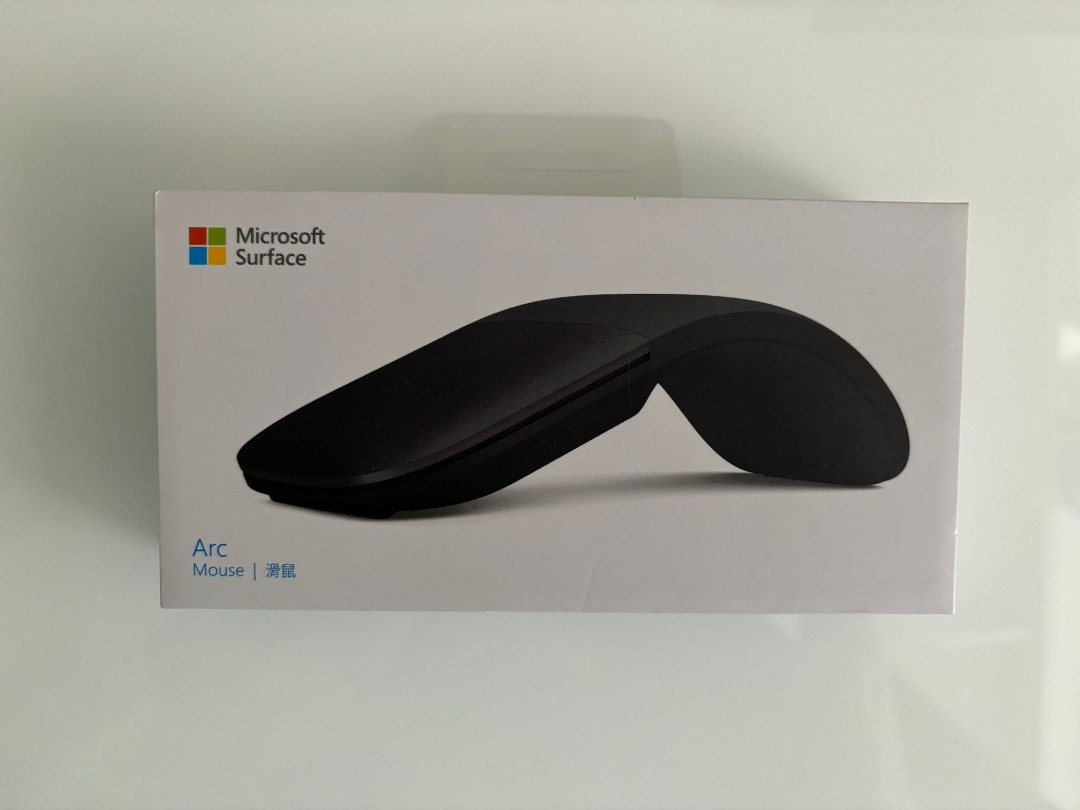 Microsoft Surface Arc Mouse (Black), 電腦＆科技, 電腦周邊及配件, 電腦滑鼠及相關產品 - Carousell