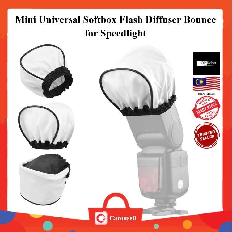Mini Universal Softbox Flash Diffuser Bounce for Speedlight ...
